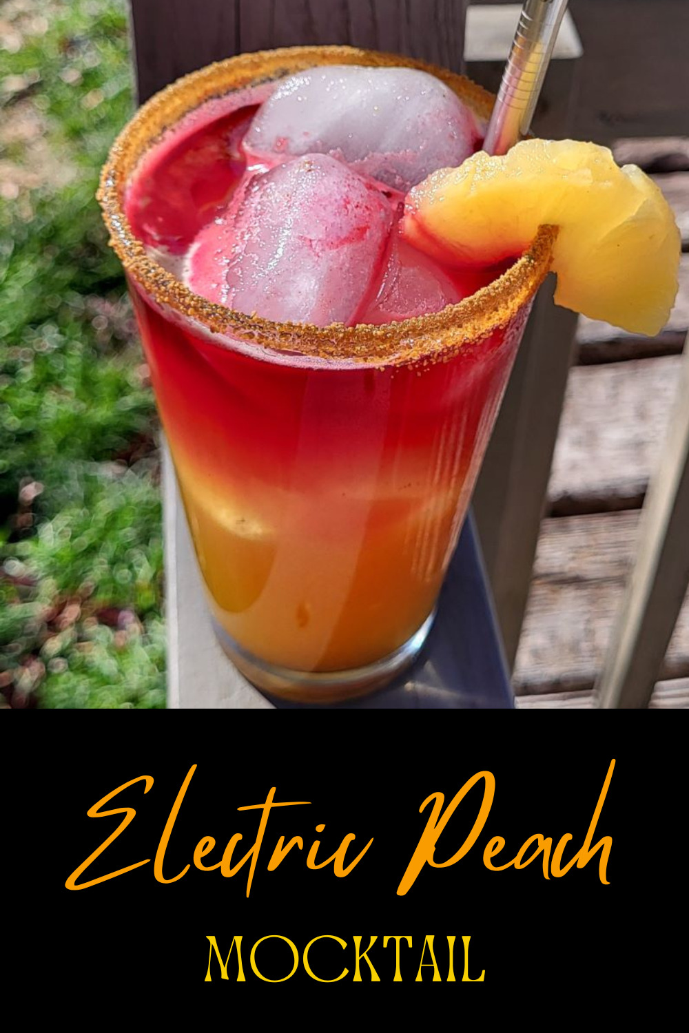 Electric Peach Mocktail Recipe - Seen and Green